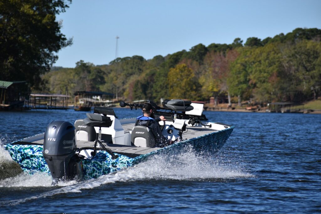 Small aluminum boats for shallow waters